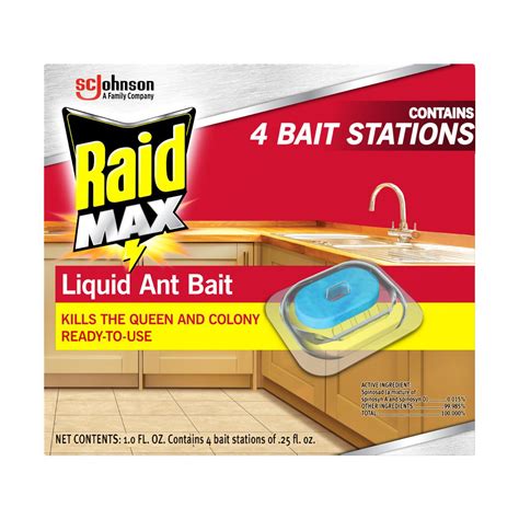 Raid Max Liquid Ant Baits 4 Ct