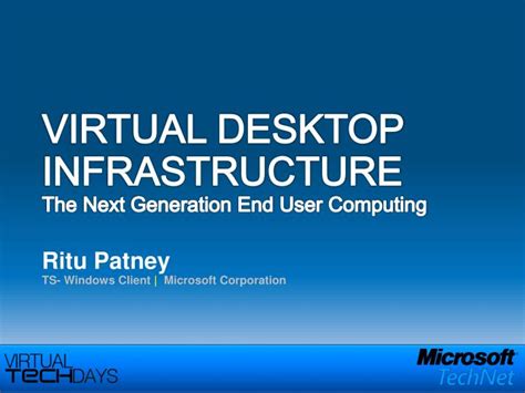 Ppt Virtual Desktop Infrastructure The Next Generation End User