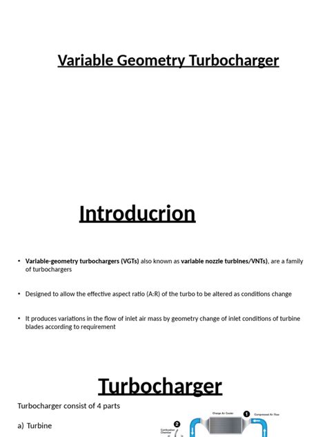 Variable Geometry Turbocharger Pdf