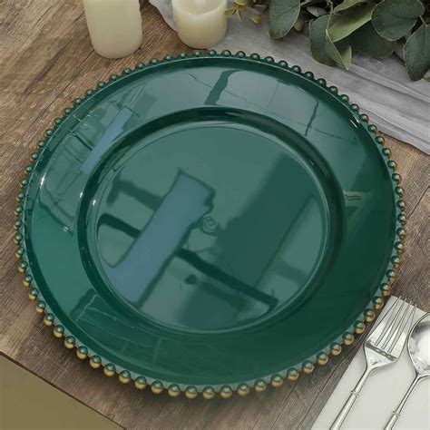 Efavormart 6 Pack 12 Hunter Emerald Green Gold Acrylic Plastic