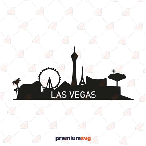 Las Vegas Skyline Silhouette Vector