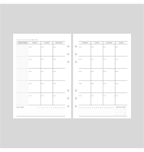 [바보사랑]미뉴잇 6공 다이어리 속지 A5 티몬