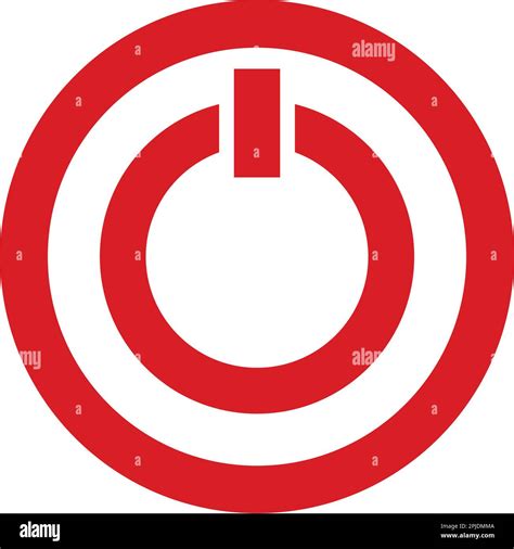 Power Button Icon Vector Template Stock Vector Image And Art Alamy