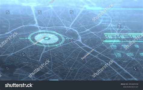 futuristic security spy program interface dynamic stock illustration