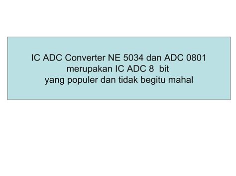 Topik7 DAC ADC PENS 2 Dalam Materi Ini Akan Dibahas Mengenai Konversi Data Konversi Data
