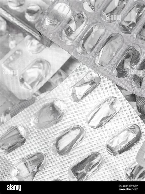 Used Silver Blisters Pack Empty Plastic Blister Packages Treatment