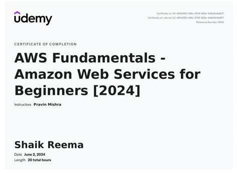 Completed Aws Fundamentals Course On Udemy Reema Shaik Posted On The Topic Linkedin