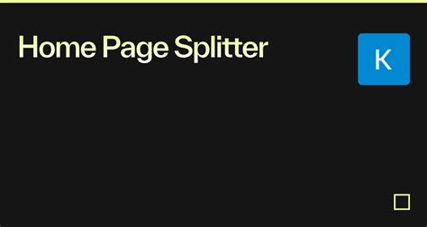 Home Page Splitter Codesandbox Home Page Splitter Codesandbox