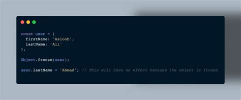 How To Make Objects Immutable In Javascript Asloob Ali Posted On The