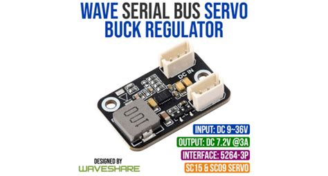 Wave Serial Bus Servo Dc Buck Regulator 7 2v Micro Robotics