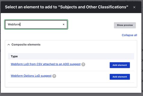 Archipelago Custom Webform Elements Archipelago Documentation