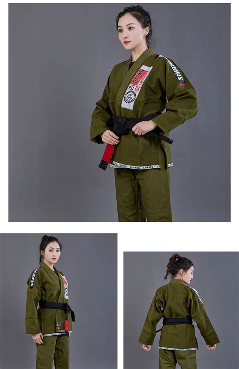 巴西柔术道服防磨衣男女训练柔术服BJJ GI勇士成人款加厚柔术服 阿里巴巴