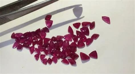 Red Ruby Triangle Shape Lot For Jewellery Setting At Best Price In Jaipur