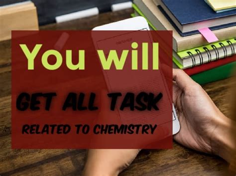 All Tasks Related To Chemistry Upwork