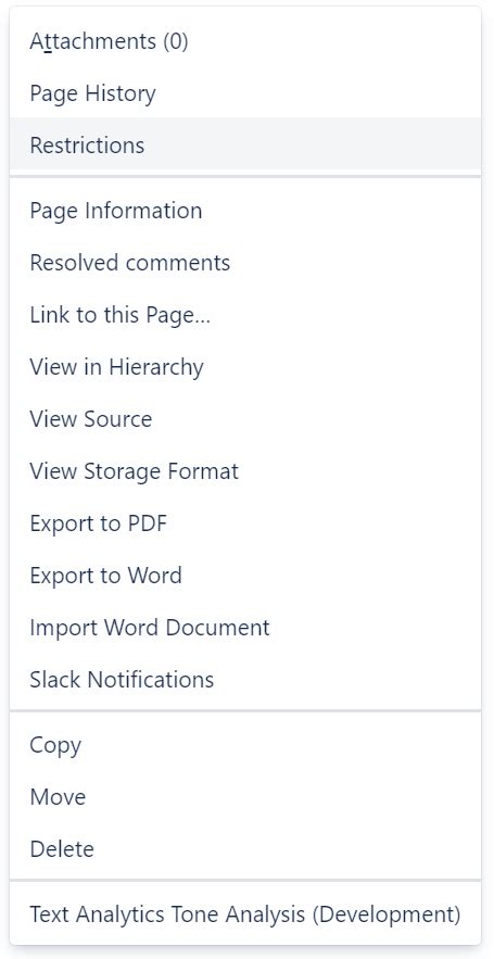 Confluence Text Analytics Devpost