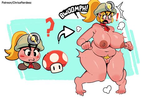 Rule 34 1girls Breasts Embarrassed Female Goomba Goombella Mario