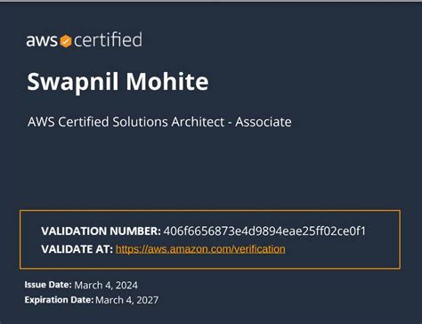 Swapnil Mohite ☁ On Linkedin Awscertified Cloudarchitecture Innovation Careermilestone