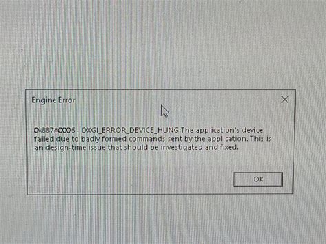 Apex Crashed Due To Badly Formed Commands The Message Says It Should Be Investigated R