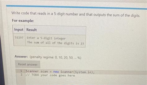 Solved Write Code That Reads In A 5 Digit Number And That