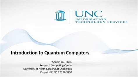 Quantum Computer Ppt Pptx Physics Science