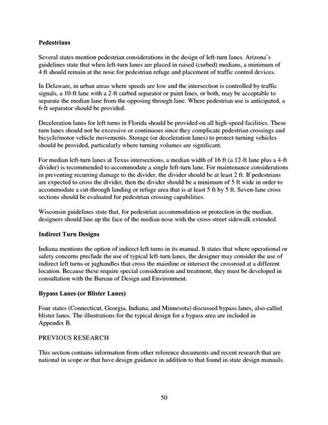 Chapter 3 Literature Review Left Turn Lane Design Development Of Left Turn Lane Warrants For