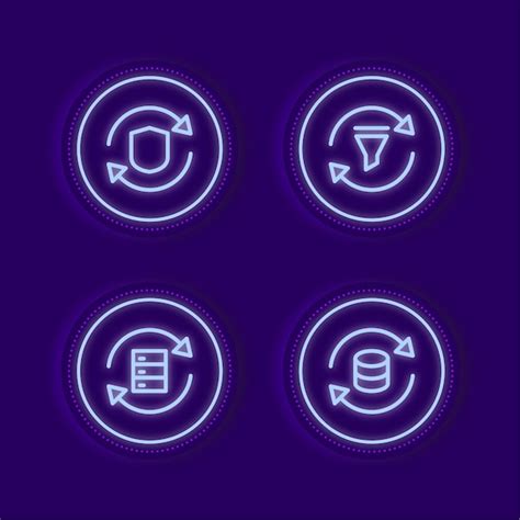 Premium Vector Modern Refresh Interface Buttons Icons Design