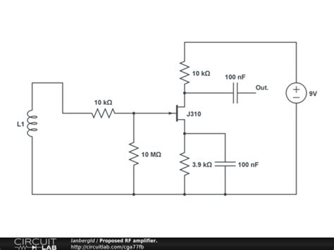 Proposed RF Amplifier CircuitLab