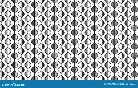 Simple Modern Abstract Monochrome Rhombus Mesh Pattern Stock Vector Illustration Of Element