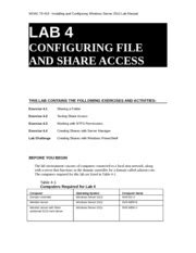 Lab MOAC Installing And Configuring Windows Server Lab Manual LAB