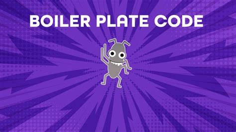 Boiler Plate Code Ministry Of Testing