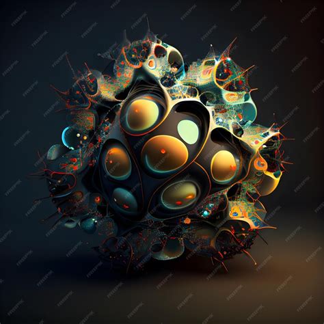 Premium Ai Image Abstract Fractal Background Computergenerated 3d