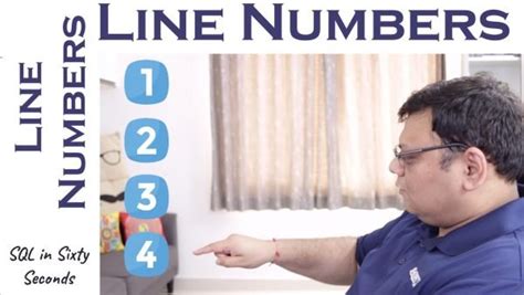Line Numbers For Ssms Efficiency Sql In Sixty Seconds 147 Sql