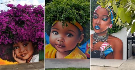 Murales Que Florecen El Arte De Fábio Gomes Une Grafitis Y árboles En