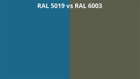 Ral 5019 Vs 6003 Ral Colour Chart Uk