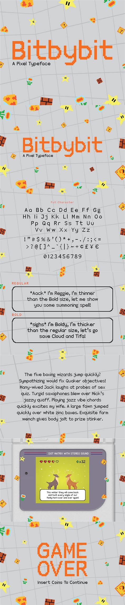 Bitbybit Font Fonts Graphicriver