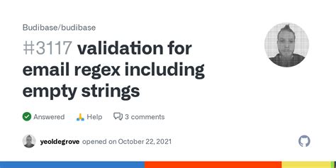 Validation For Email Regex Including Empty Strings · Budibase Budibase