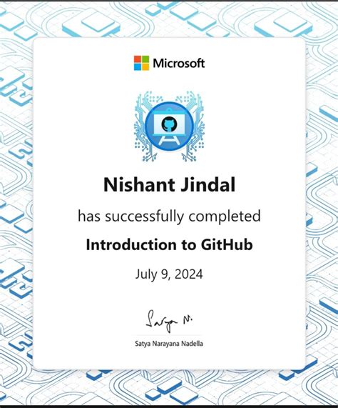 Nishant Jindal On Linkedin Completed Introduction To Github Through