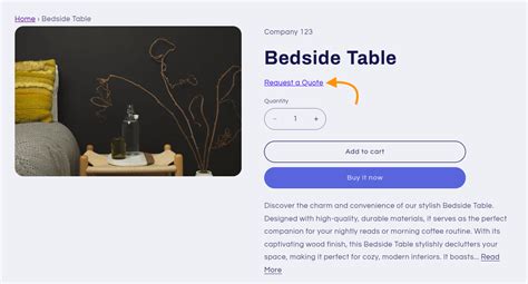 how to add a request a quote button in shopify