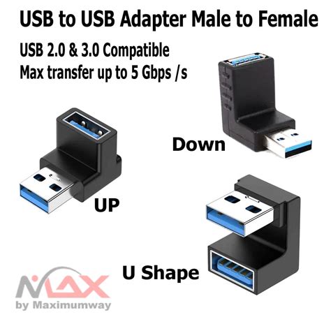 Jual Extension USB 2 0 3 0 Bentuk L Cowok Ke Cewek Up Down Male To Female Untuk Menjangkau