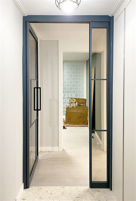 스윙도어 양방향 비대칭 브론즈 Vg143 문살 35 시공사례 베리굿도어 좋은 문을 달자