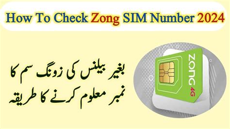 How To Check Zong Number 2024