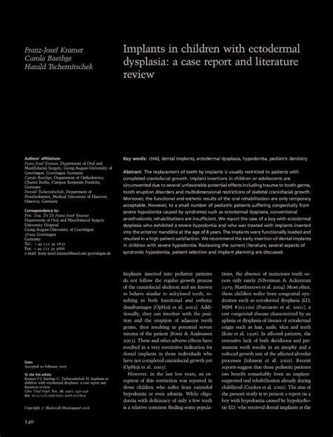 Pdf Ectodermal Dysplasia Implants Dokumen Tips