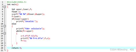 练习2 12 输出华氏 摄氏温度转换表若干行每行两个数表示华氏温度整数占8个字符宽度与摄氏温度占10个字符宽度 Csdn博客