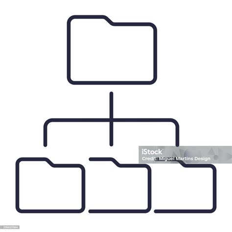 폴더 네트워크 회선 아이콘입니다 데이터 파일 구성표 클라우드 컴퓨팅 정보 기술 컴퓨터 소프트웨어 흰색 배경에 웹과 모바일에 대