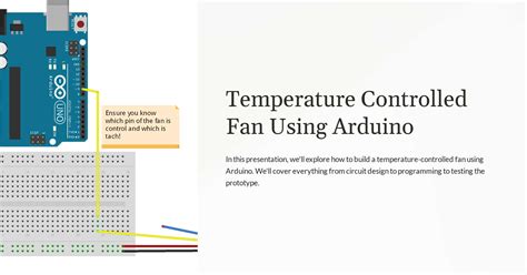 Temperature Controlled Fan Using Arduino