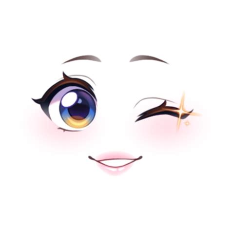 Roblox Sparkling Friendly Wink Face Toy Code Roblox Virtual Code Ebay