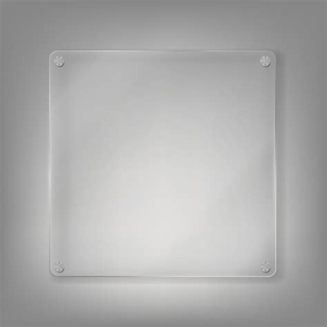 Premium Vector Realistic Glass Frame Background