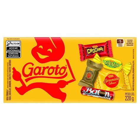 Caixa Bombom Garoto Sortido 220gr Multipreços Confeitaria E Artigos