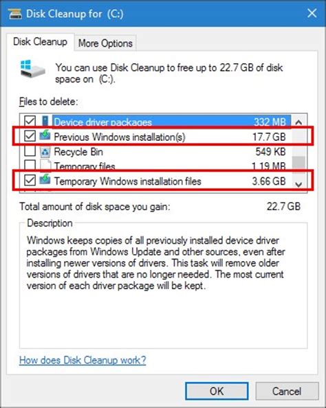 Free Up Disk Space After A Windows 10 Upgrade Scottie S Tech Info