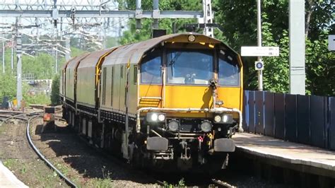 Uk Loram C4400 Series Rail Grinder Passes Reading West On A Rugby To Brockenhurst Colas Working